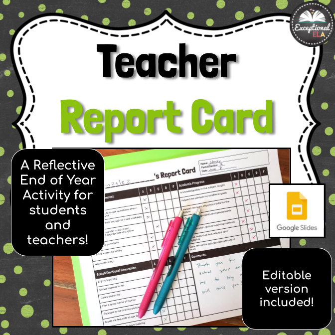 cover-and-thumbnails-teacher-report-card-exceptional-ela – ©Exceptional ELA